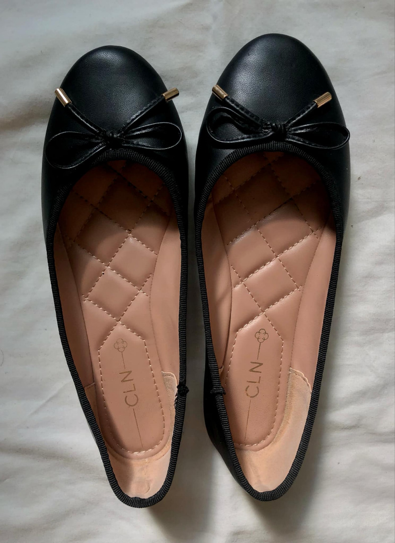 Authentic Celine CLN 22A Hadleigh Black Flat Shoes Size 38 (CHECK ...