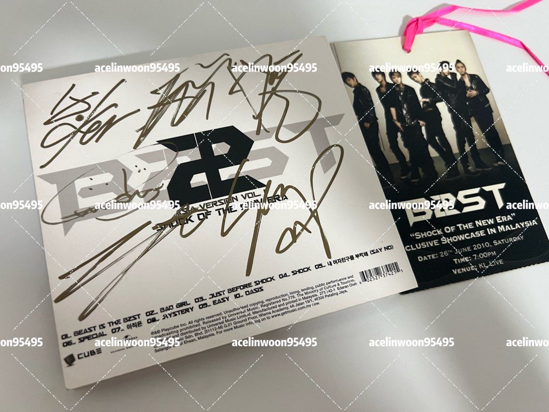B2ST Shock of the new era Asia Ver. Vol.1 (Signed Album), Hobbies ...