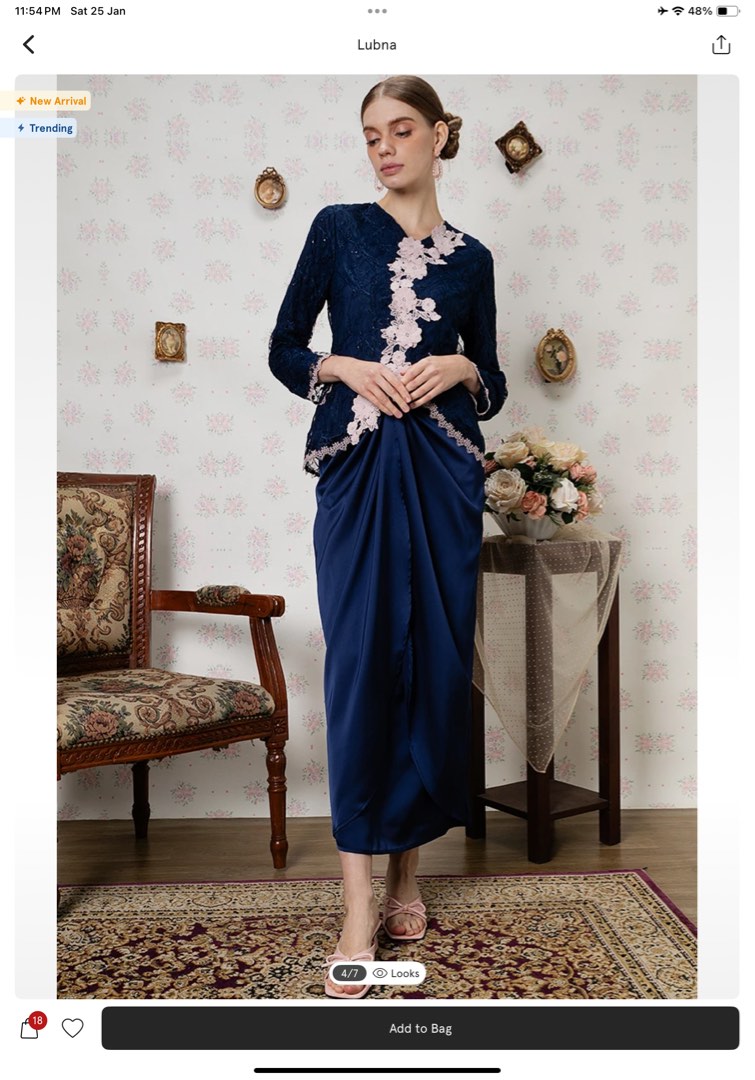 Baju kurung lubna raya 2025 (new with tag), Women's Fashion, Muslimah ...