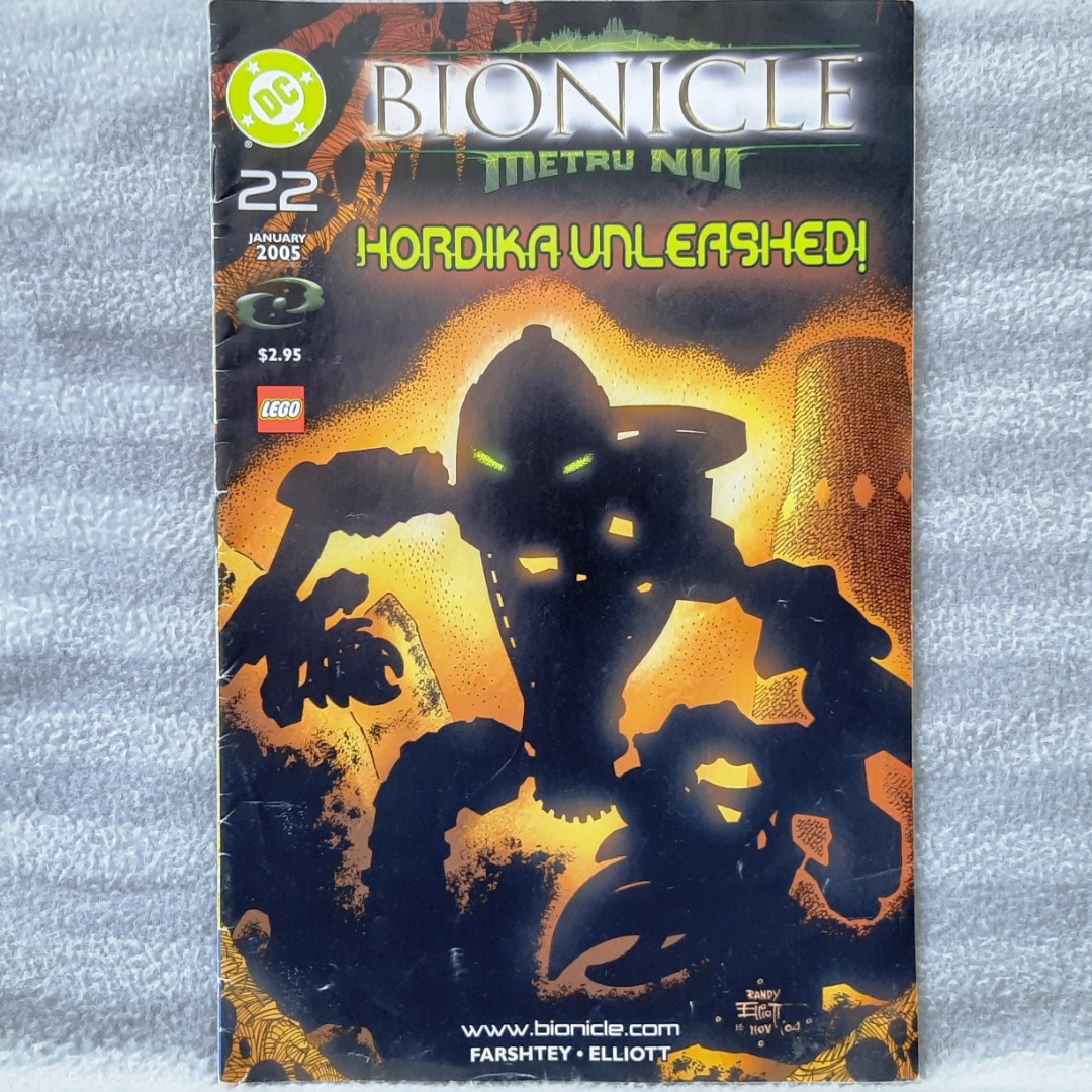 Bionicle #22 (DC Comics) Greg Farshtey, Randy Elliott (HTF), Hobbies ...