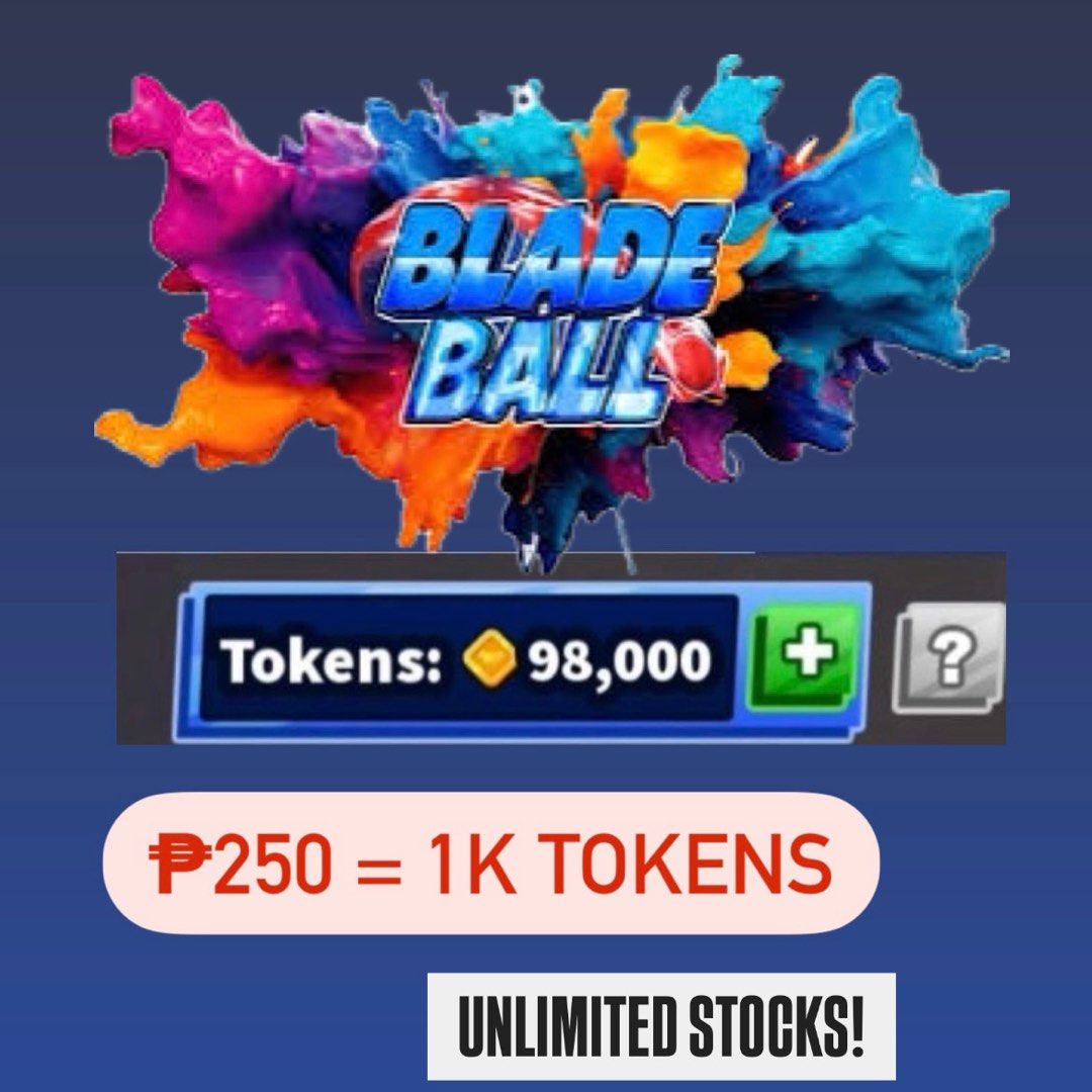 BLADE BALL TOKENS TOKEN ROBLOX GAME BLADEBALL IN GAME CREDITS UNLIMITED STOCK CHEAP DISCOUNTED ...