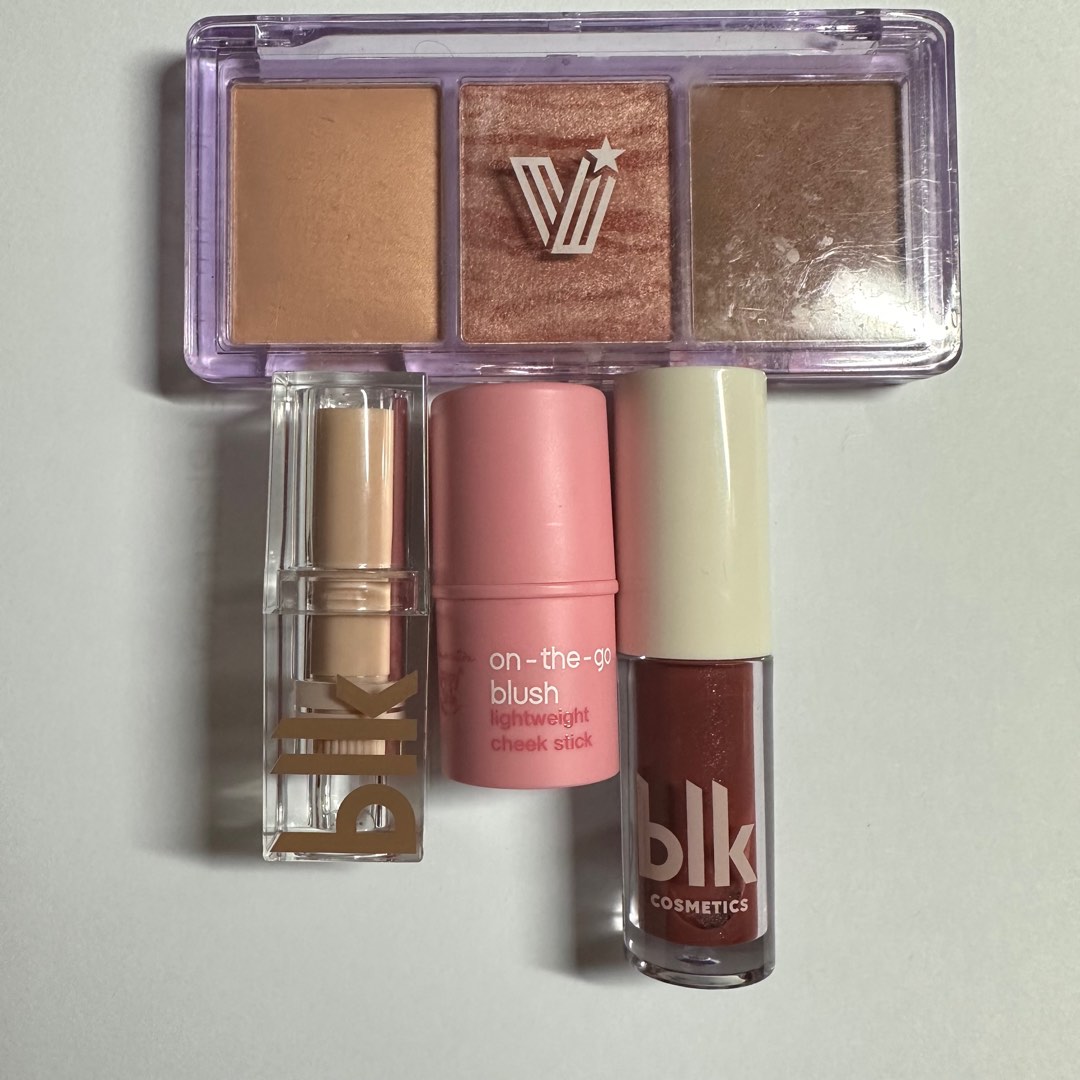 Blk Happy Skin Vice Makeup Bundle Set Blush Palette Lipstick Lip Tint ...