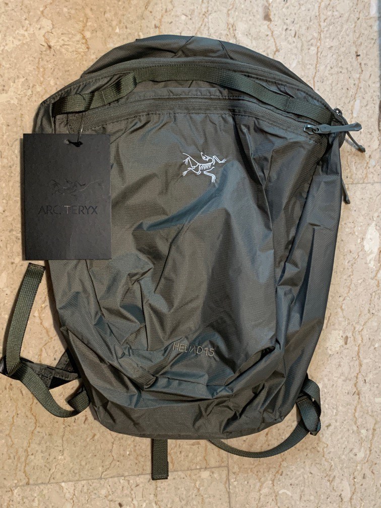 BNWT Arc’Teryx Shell Backpack - Heliad 15 - Forage Green - 15L, Men's ...