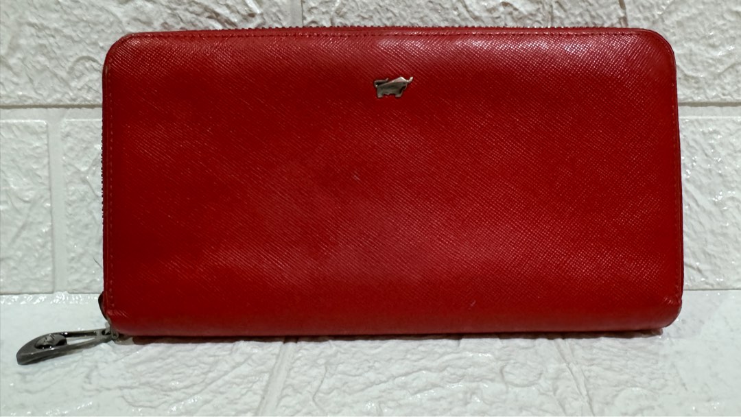 Braun Buffel Zip Around red wallet, Women's Fashion, Bags & Wallets ...
