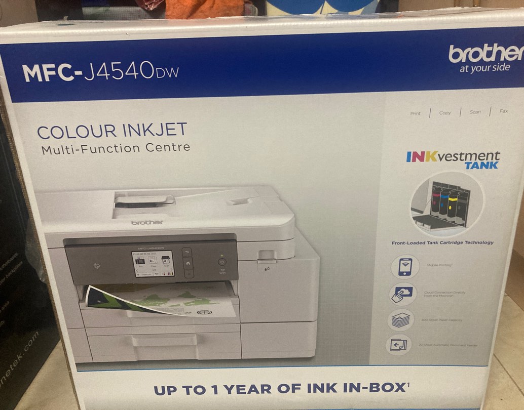 Brother Printer MFC-J4540DW Inkjet Printer, Computers & Tech, Printers ...