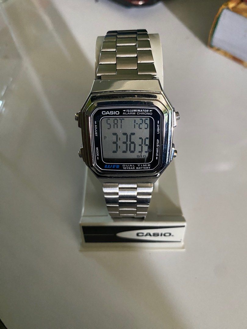 CASIO A178WA-1A Steel Watch, Men's Fashion, Watches & Accessories, Watches on Carousell