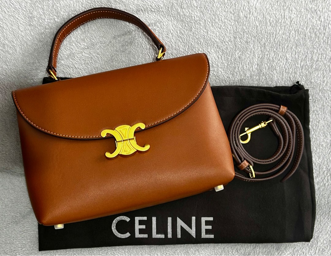Celine Top Handle Bag with Detachable Sling Strap, Women's Fashion ...