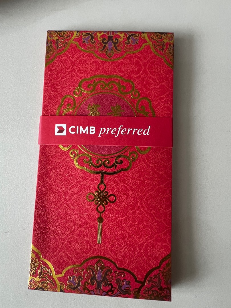 Cimb Preferred 2025 Red packet, Hobbies & Toys, Stationery & Craft ...