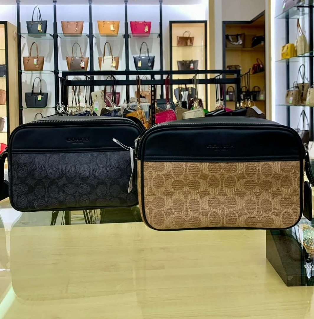 Coach Men's Bag - CV921 Graham Crossbody Bag in Signature Coated Canvas ...