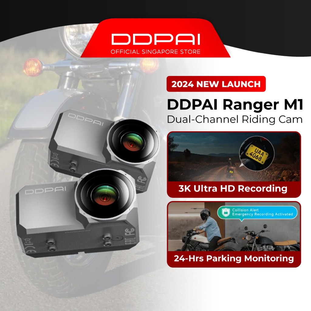 BN sealed DDPAI Ranger M1 Motorcycle Dash Cam, Motorcycles, Motorcycle ...