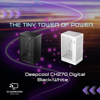 [INSTOCK] DEEPCOOL CH270 DIGITAL ITX CASING (BLACK/WHITE), Computers ...