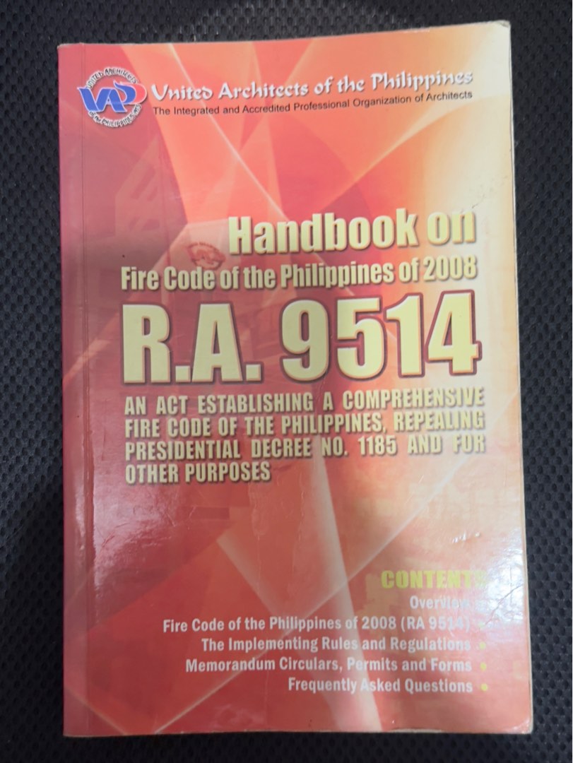 Fire code of the Philippines R.A 9514, Hobbies & Toys, Books ...