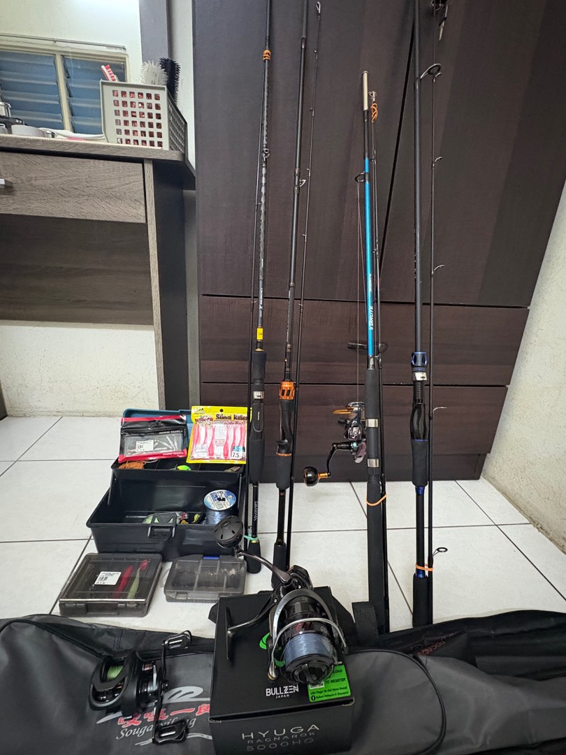 FULL SET COMBO REEL, Sports Equipment, Fishing on Carousell