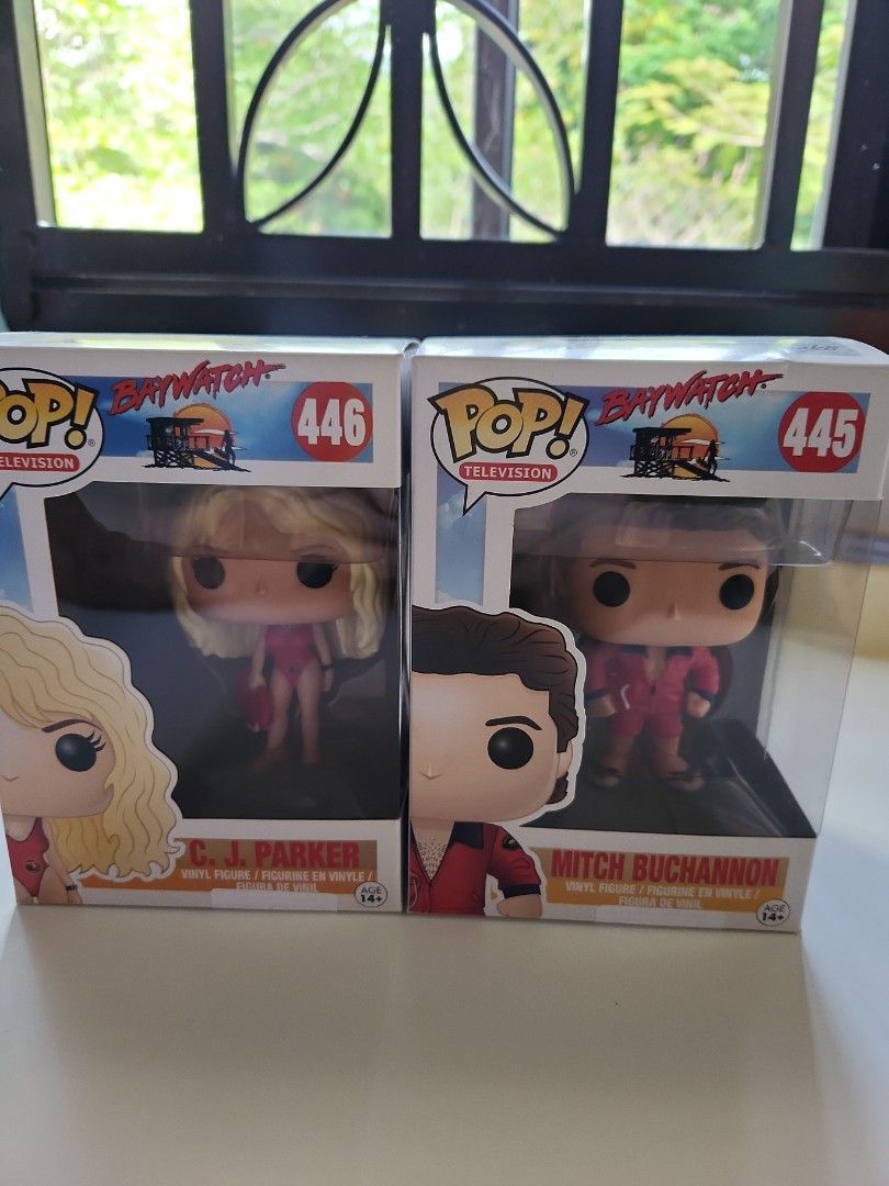 Funko Pop Television Baywatch C J Parker and Mitch Buchannon Brand New ...