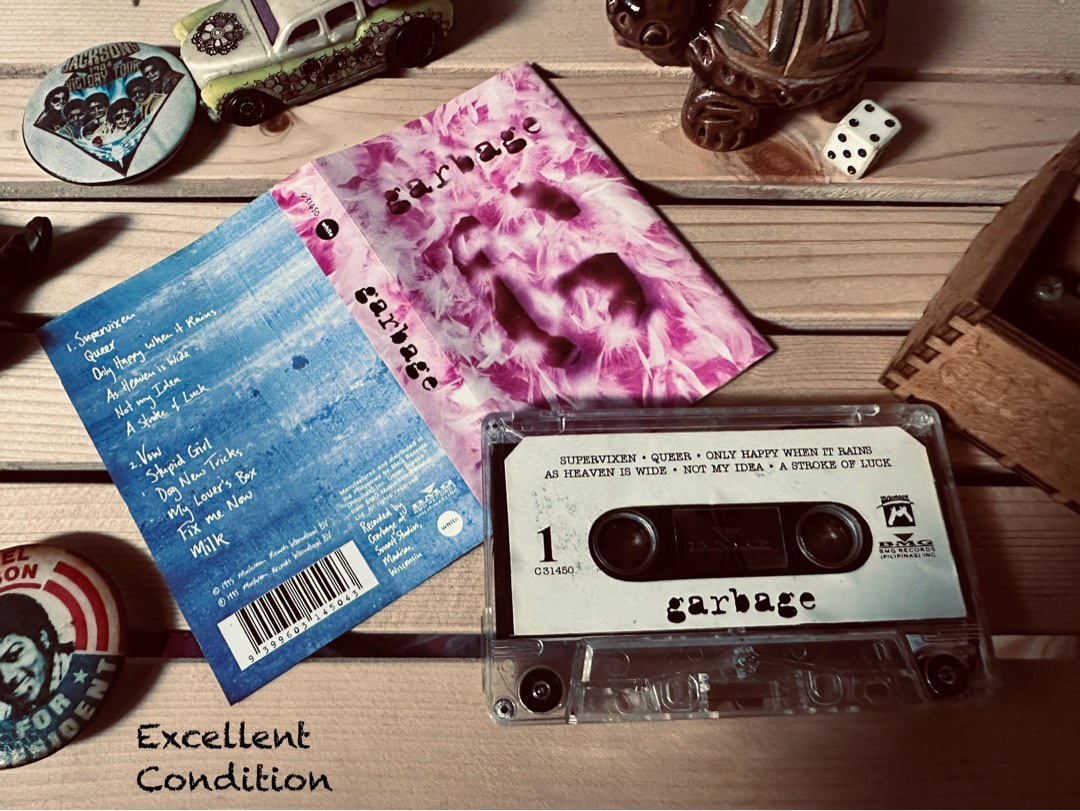 Garbage Cassette Tape Vintage Rock Cassettes Tapes, Hobbies & Toys ...