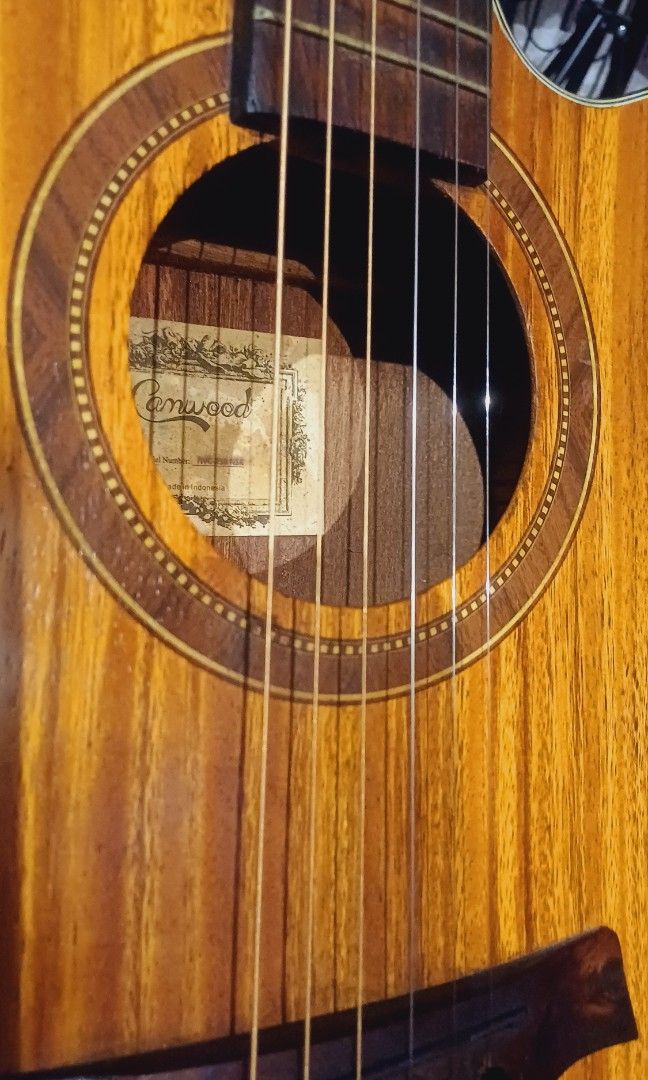 Gitar Akustik Camwood Cut-Way Original Satin Urat Kayu Estetik, Musik ...