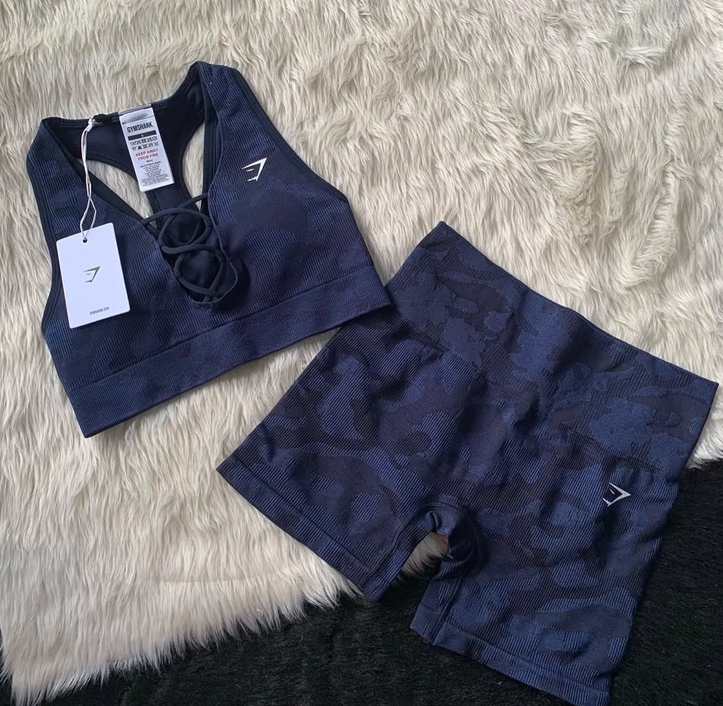 Gymshark Adapt Camou Set in Midnight Blue, Men's Fashion, Activewear on ...