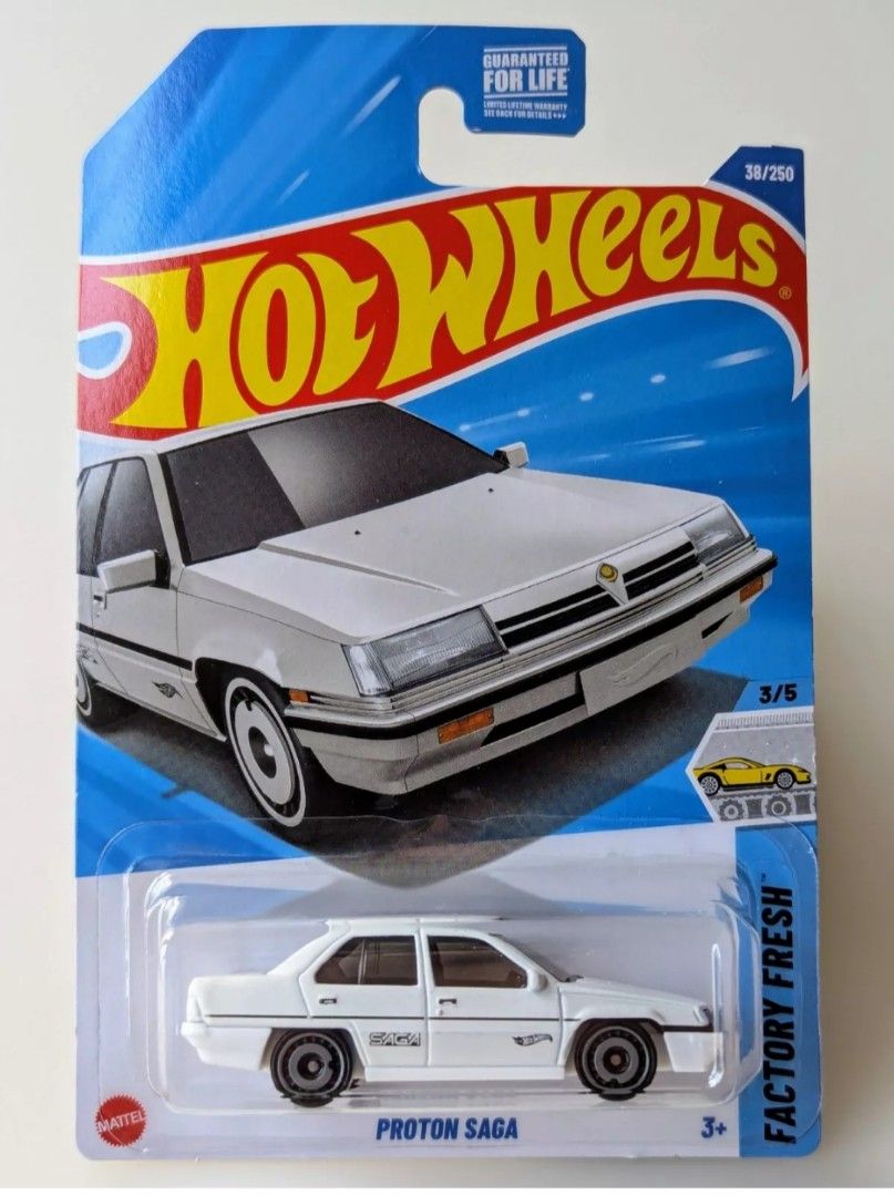 Hot Wheels Proton Saga US Card White Saga Putih, Hobbies & Toys, Toys ...