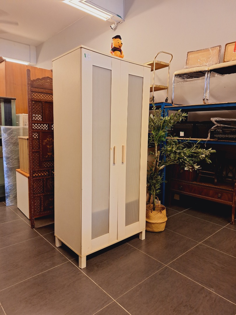 IKEA ANEBODA Wardrobe, white, 81x180 cm | IKEA ANEBODA, Almari pakaian ...