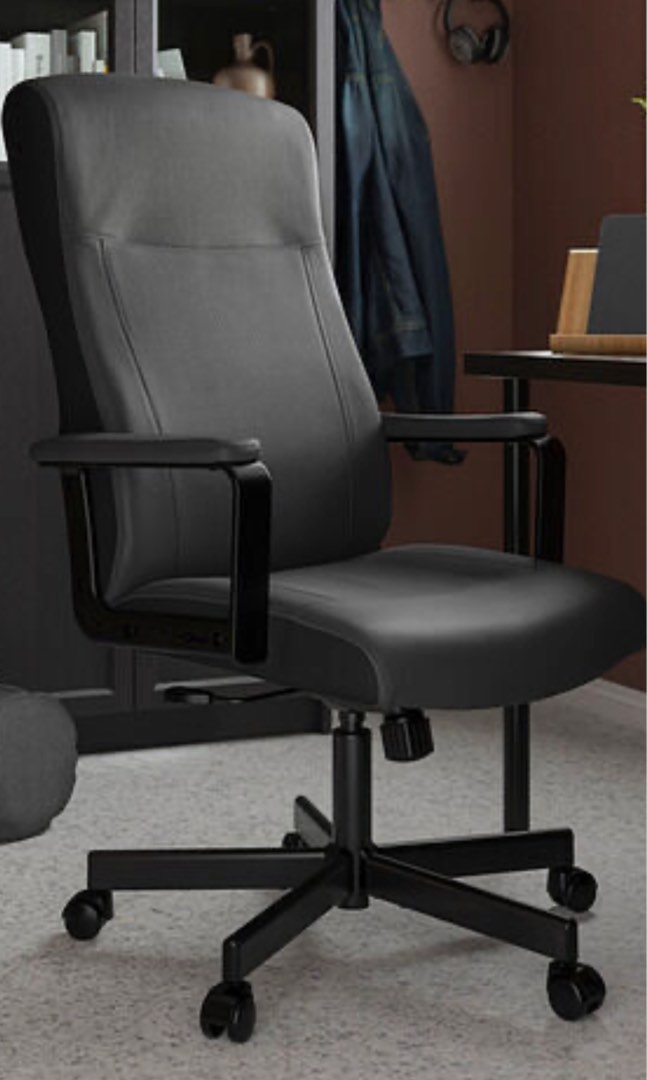 IKEA Millberget Swivel Chair (Murum Black), Furniture & Home Living ...