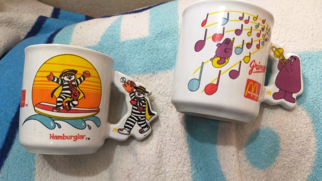 Jollibee jolli town mcdo vintage mugs hamburglar grimace voltes V ...