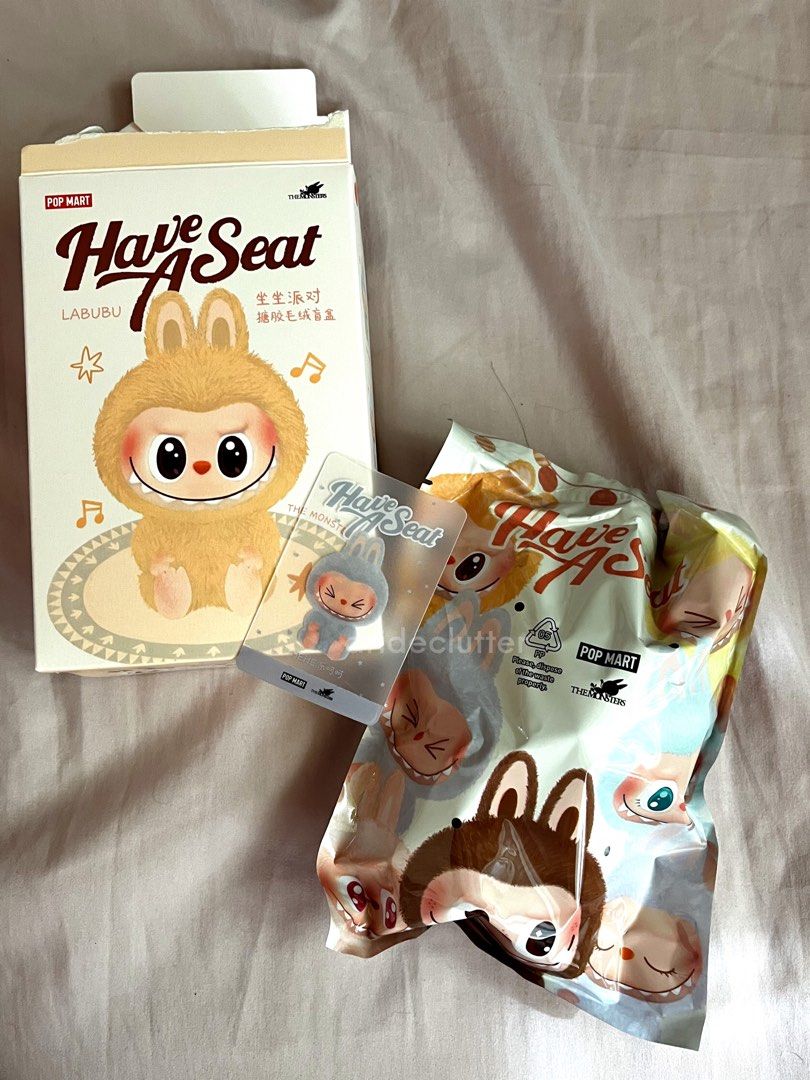 Labubu Hehe - THE MONSTERS - Have a Seat Vinyl Plush Blind Box, Hobbies ...