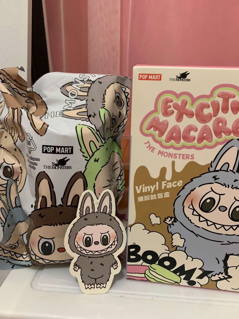 Labubu V1 Exciting Macaron - Sesame Bean, Toys & Collectibles, Mainan ...