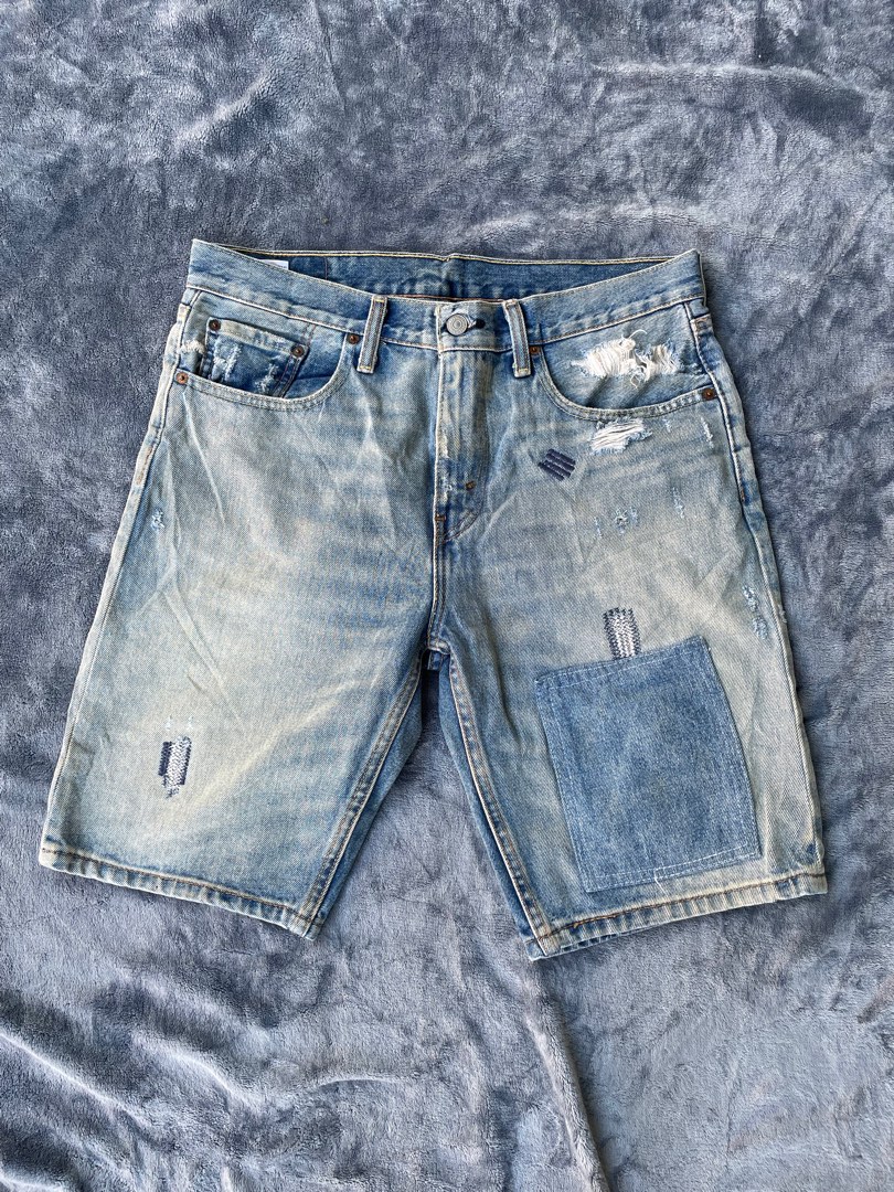 Levis 502 Tattered Short, Men's Fashion, Bottoms, Shorts on Carousell