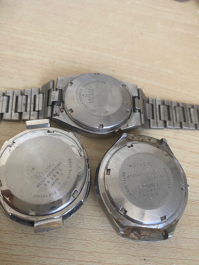 Lots-Vintage Seiko Case/back, Men's Fashion, Watches & Accessories ...