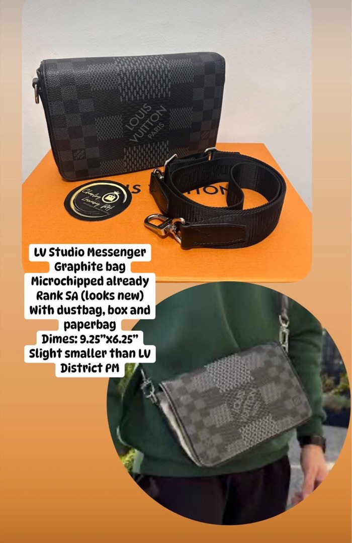 LV Studio Messenger Bag, Luxury, Bags & Wallets on Carousell