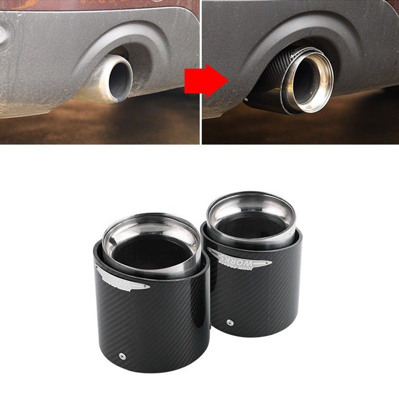 MINI cooper F54 F55 F56 F57 JCW exhaust carbon tips, Car Accessories ...