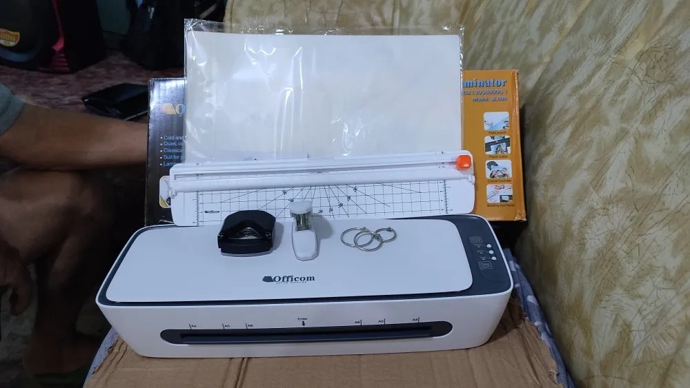Officom 5in1 SL688 Laminator Machine A4/A3 Size Package Set with Paper ...