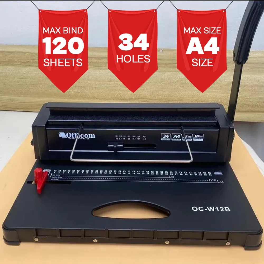 Officom W12B Wire Binding Machine, Computers & Tech, Office & Business ...