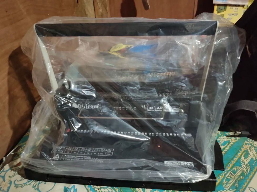 Officom W12M Wire Binding Machine A4 Size Heavy Duty 34 Holes ...