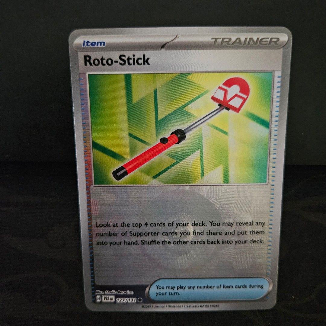 Pokemon 2025 Scarlet & Violet Prismatic Evolutions Roto-Stick #127 Poke ...