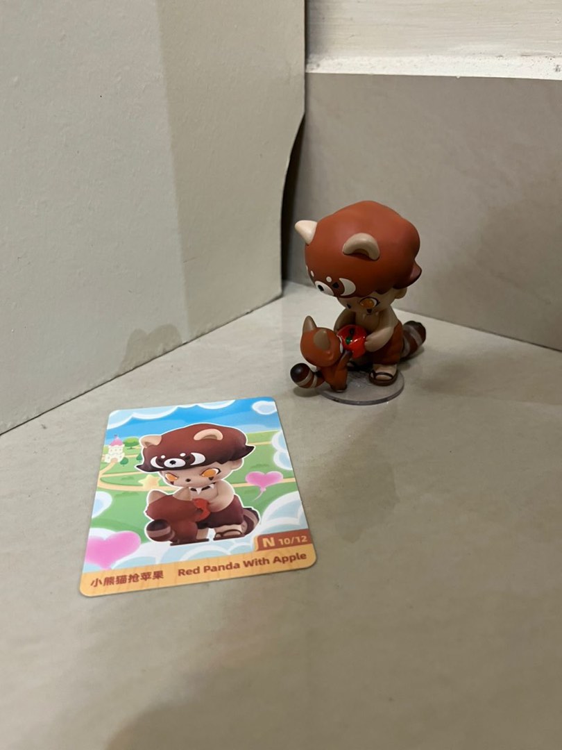 Popmart DIMOO Animal Kingdom - Red Panda with Apple, Hobbies & Toys ...