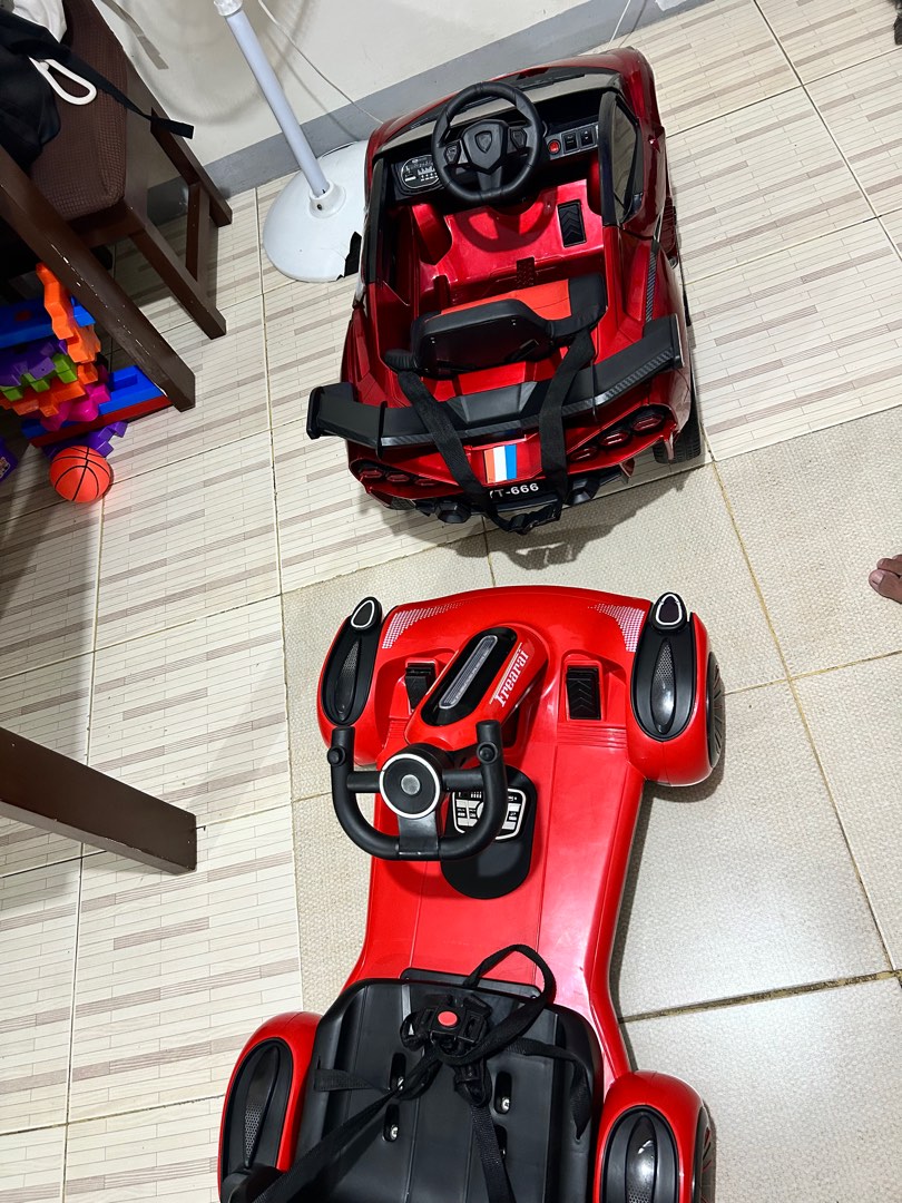 Rechargeable electric cars go-kart style and fancy car, Hobbies & Toys ...