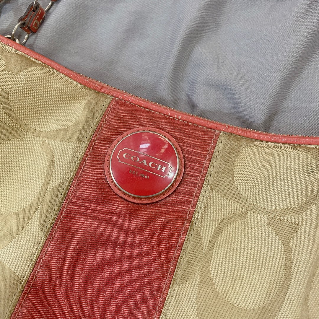 Red Vintage Coach Bag, Luxury, Bags & Wallets on Carousell