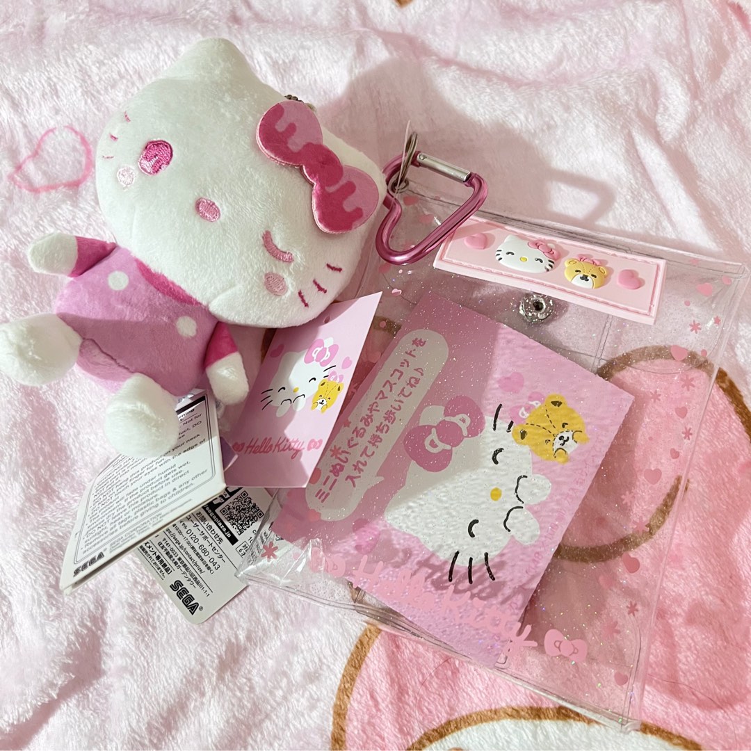 Sanrio HK Hello Kitty Melty Series Pink Plush Charm Plushie Stufftoy ...