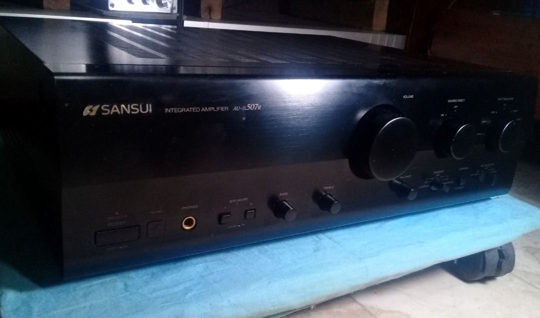 SANSUI AU alpha 507R amplifier Black face (not denon onkyo yamaha sony ...