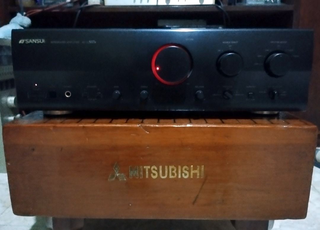 SANSUI AU alpha 507R amplifier Black face (not denon onkyo yamaha sony ...
