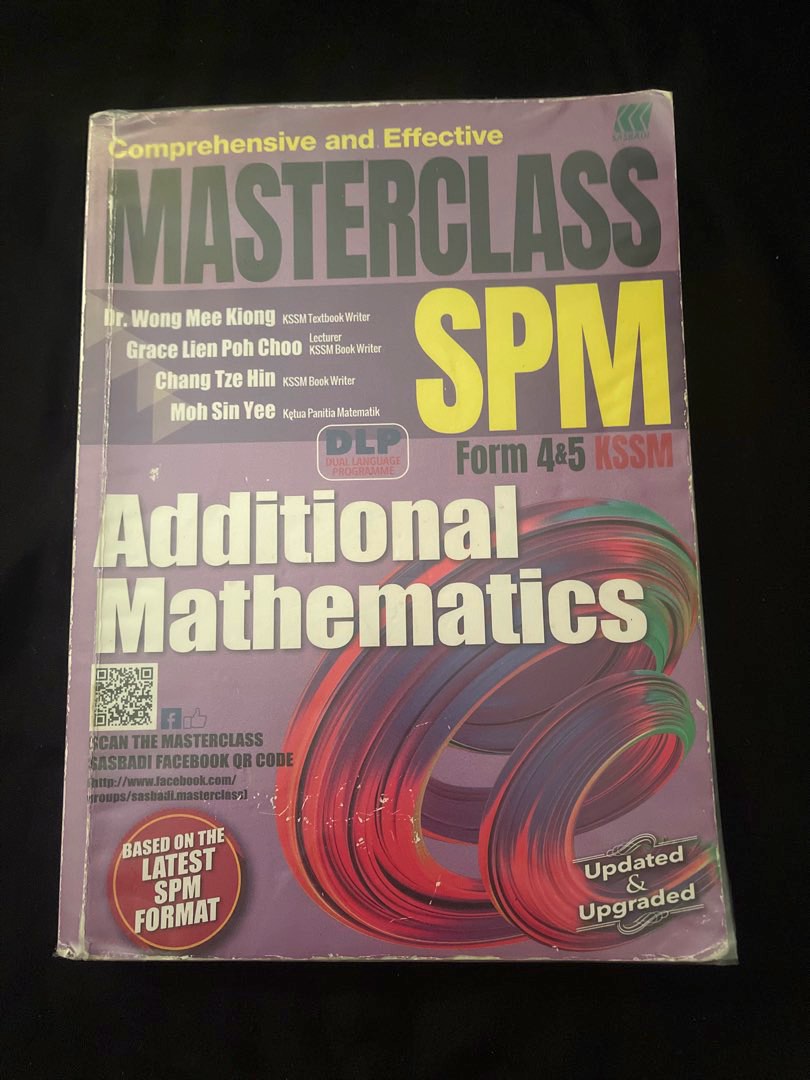 SASBADI Masterclass Additional Mathematics SPM, Hobbies & Toys, Books ...