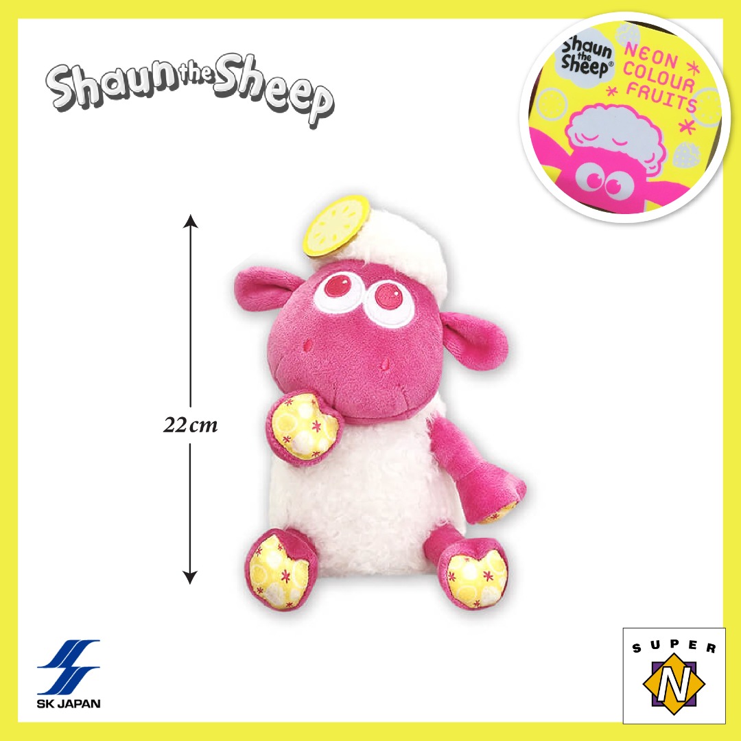 Shaun the Sheep - Baby Shaun Neon Color Fruits Lemon ver. Plush Toy by ...