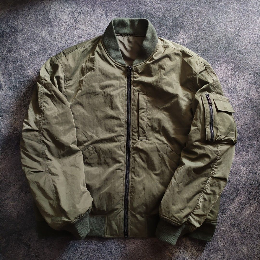 Shift. G Reversible Aviator Padding Jumper Bomber MA1 Jacket Not Alpha Industries CWU Pilot G1 ...
