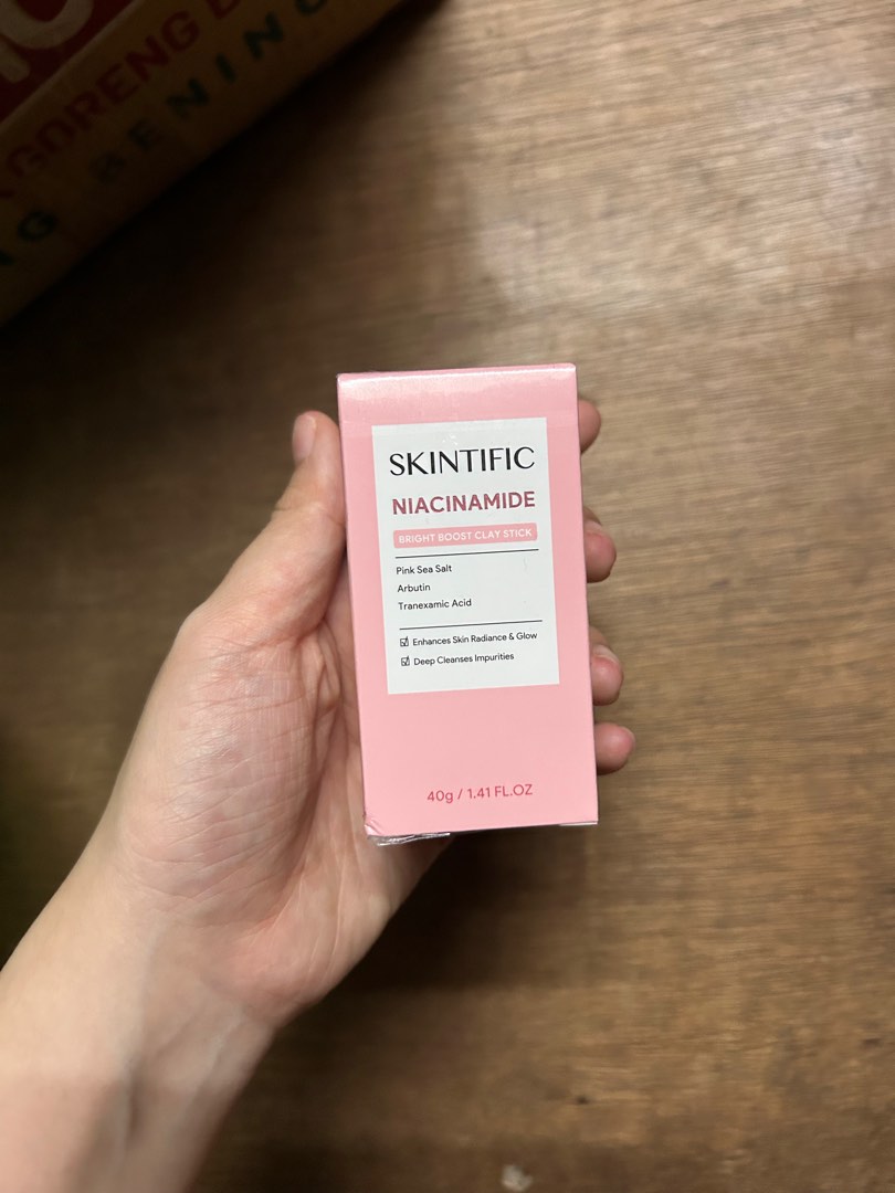 Skintific claystick mask pink, Kesehatan & Kecantikan, Kulit, Sabun ...