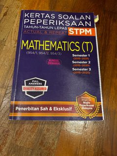 STPM Maths T Sem 123 Past Years, Hobbies & Toys, Books & Magazines ...
