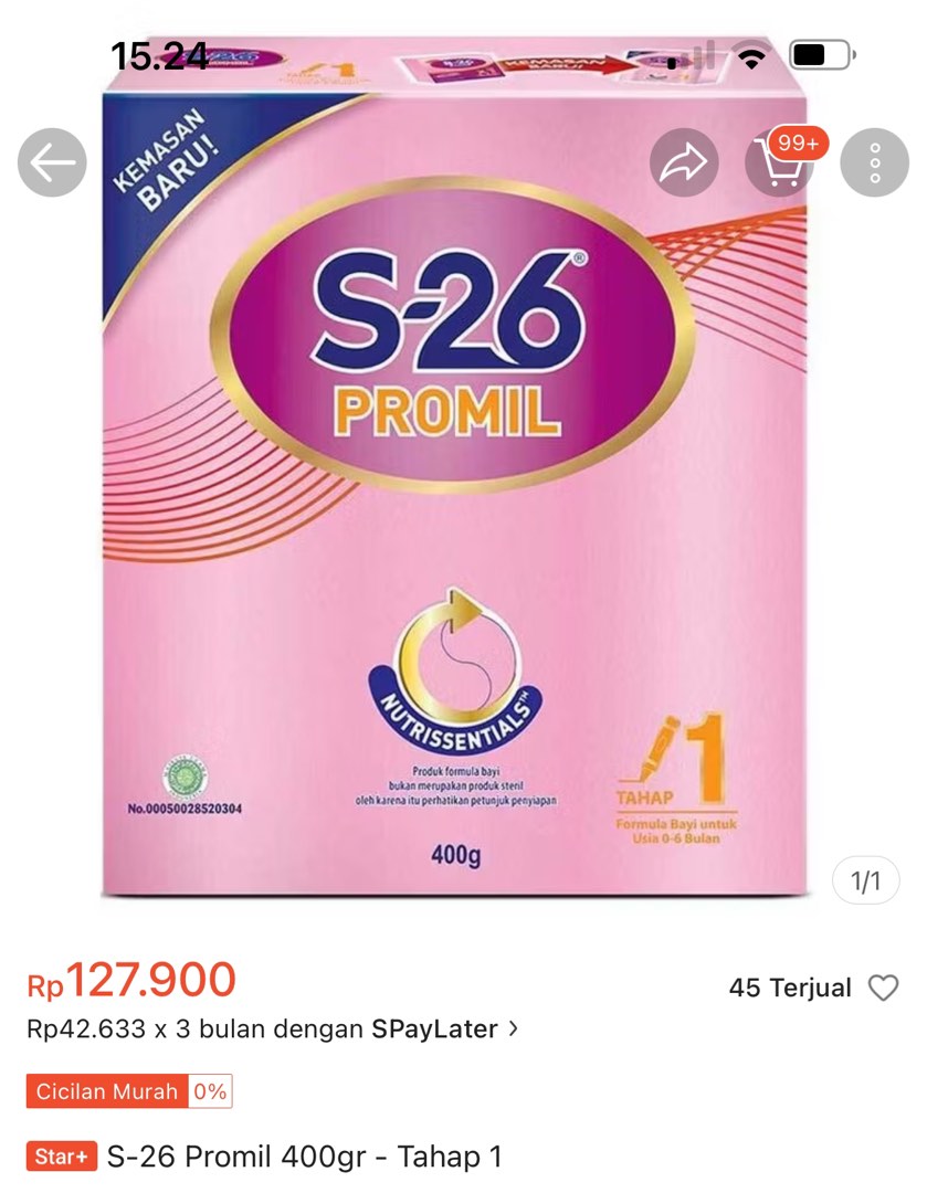 Susu S 26 Promil tahap 1, Bayi & Anak, Perawatan & Makanan Anak di ...