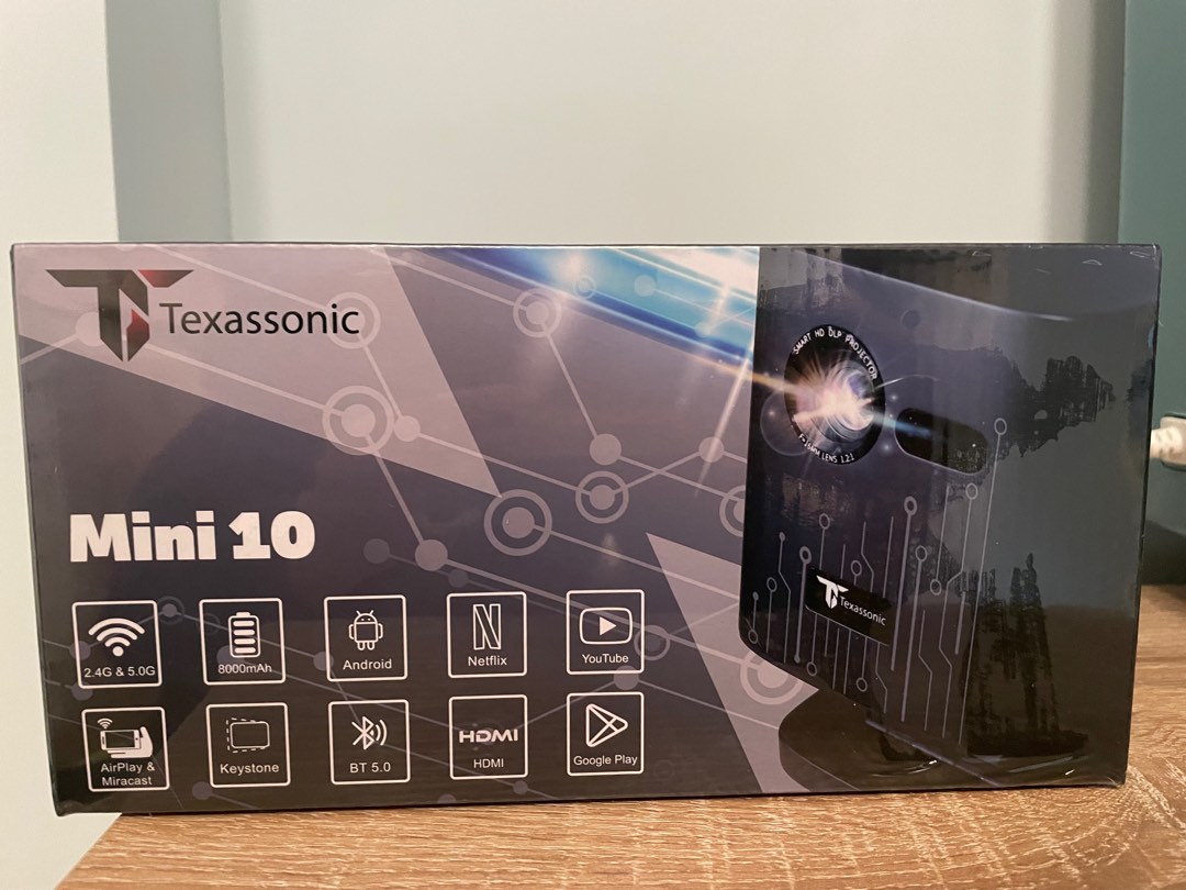 Texas Sonic MINI 10 智能投影機, 家庭電器, 電視 & 其他娛樂, 投影機 - Carousell