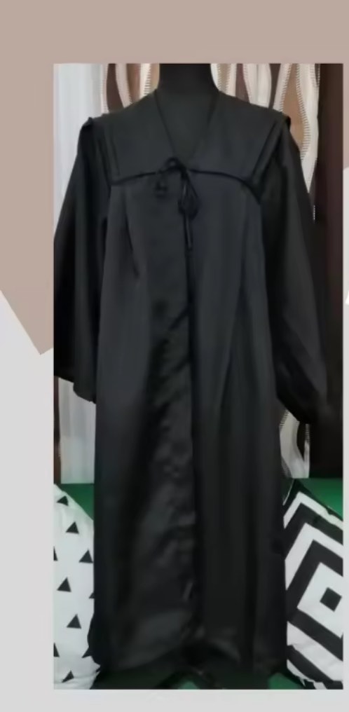 Toga robe plain black, Men's Fashion, Tops & Sets, Formal Shirts on ...