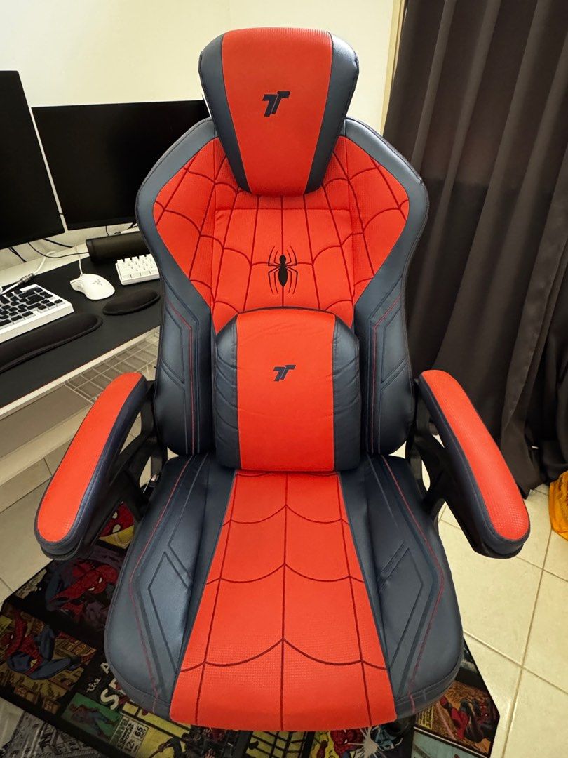 TT Racing Chair V4 Pro + Mat Spiderman, Announcements on Carousell